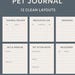 Printable Pet Journal | Pet Care Tracker | Digital Pet Planner | Puppy ...