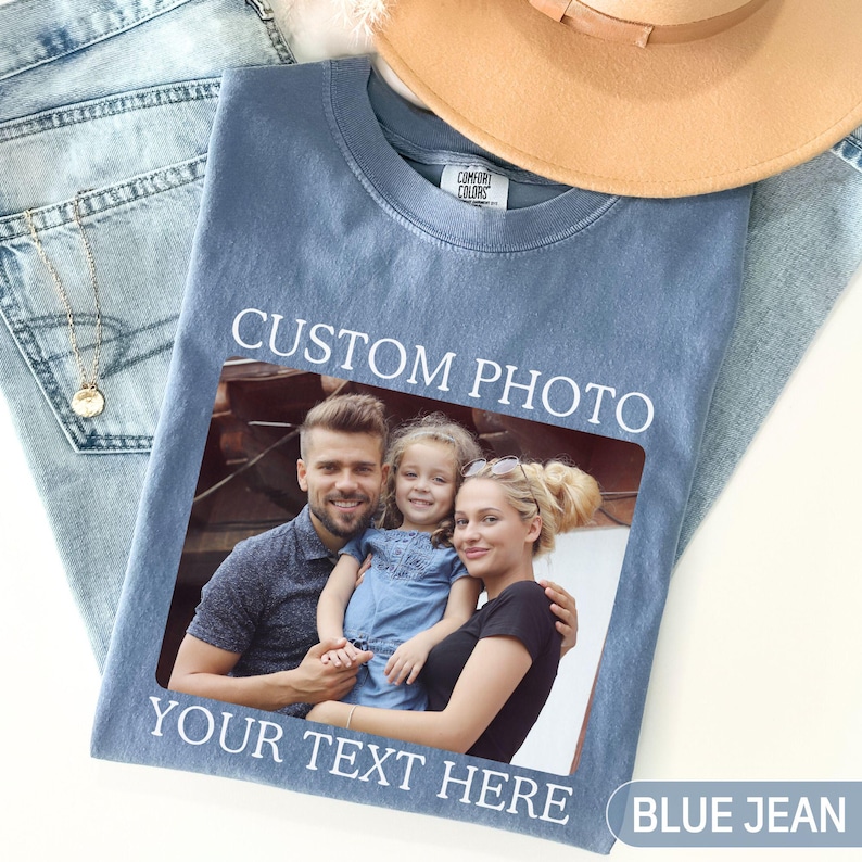 Custom Photo Shirt, Personalized Pictures T-shirt, Custom Family Shirts ...