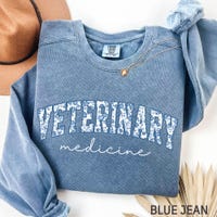 Custom Vet Assistant Sweatshirt, Retro Groovy Vet Tech Sweater, Animal ...