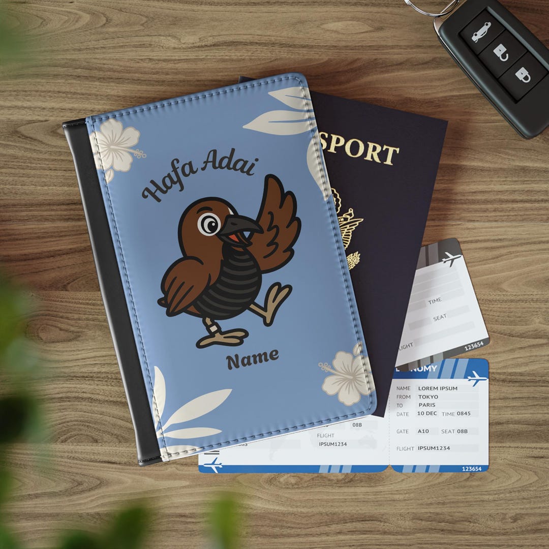 Guam Koko Bird Customizable Passport Holder / Custom Travel Cover for ...
