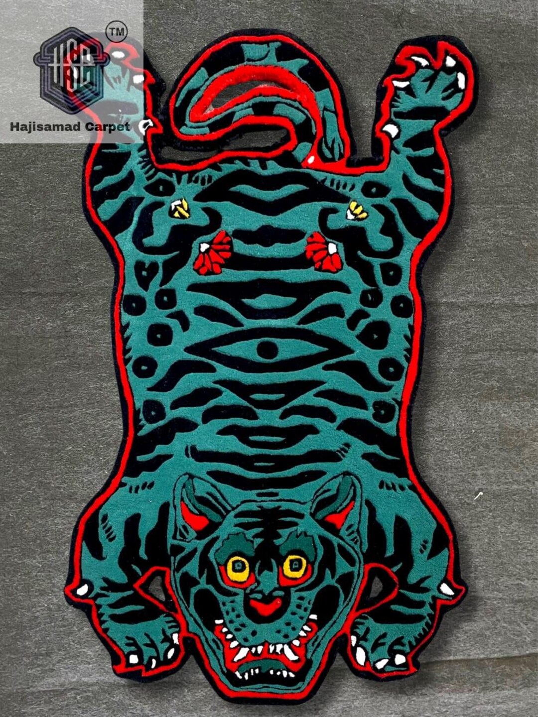Persian Tiger Hand-tufted Rug. - Etsy