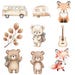 Camping Animals Clipart, Cute Kids Campaign Clipart, Forest Clipart Png ...
