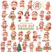 Christmas Elf Clipart Set, Watercolor Holiday Elves PNG, Cute Santa ...