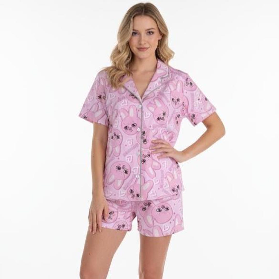 Stray Kids Dwakki Kpop Member Group Pajamas, Cute SKZOO Animal Print ...