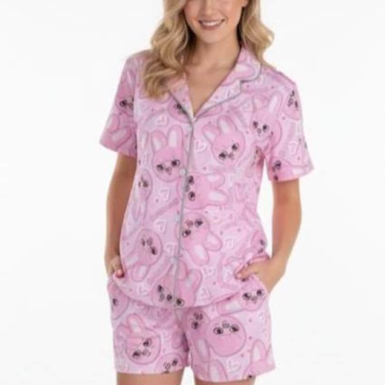 Stray Kids Dwakki Kpop Member Group Pajamas, Cute SKZOO Animal Print ...