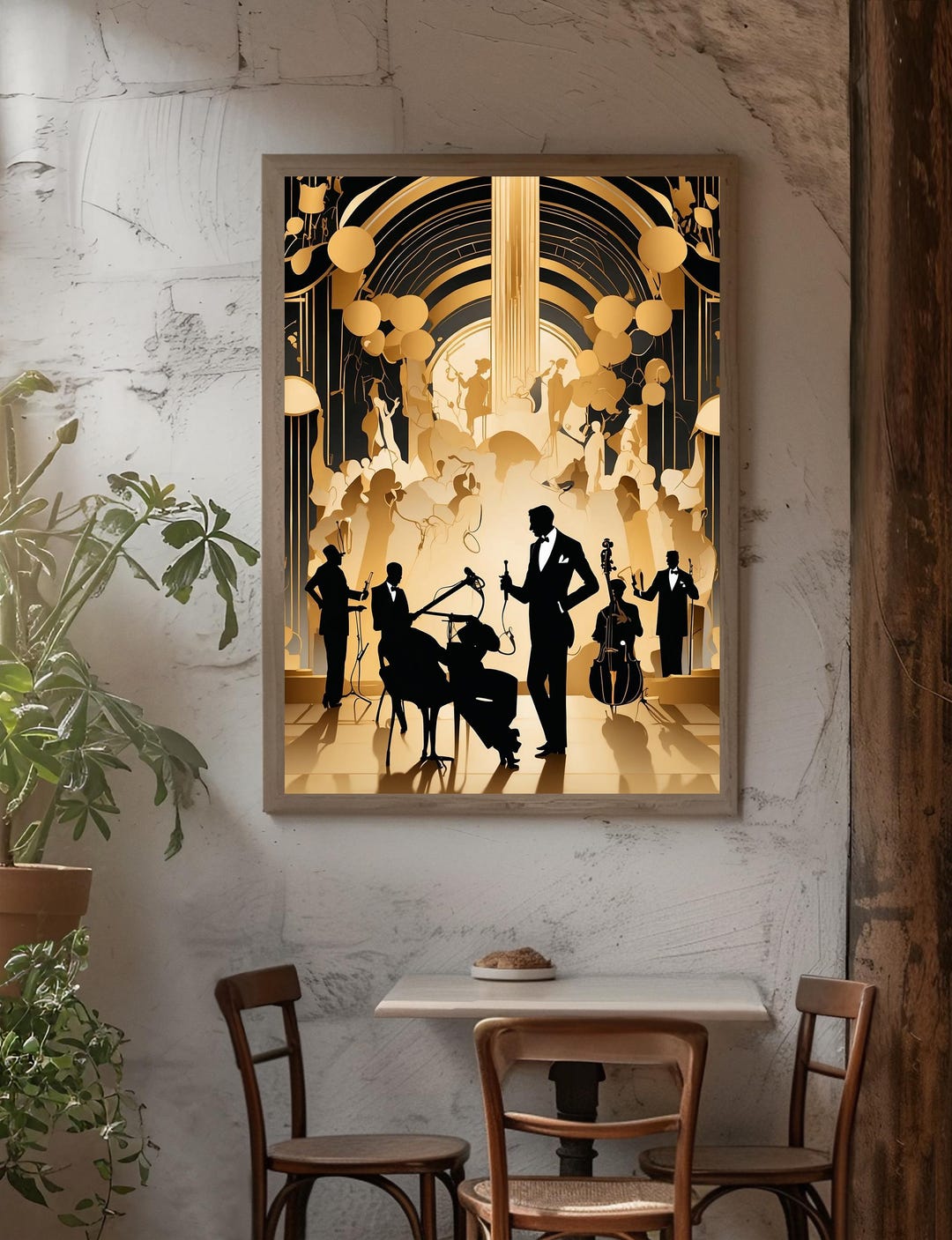 Art Deco Jazz Print | 1920s Golden Age Illustration (digital Download ...