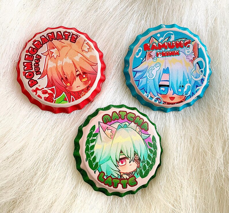 Honkai Star Rail | Bottle Cap Pin | Phainon | Mydei | Anaxa - Etsy