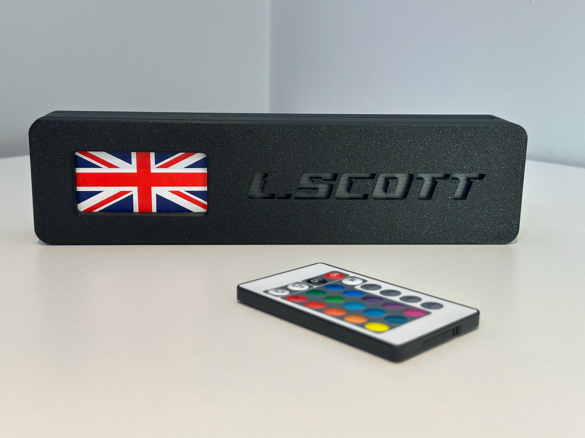 Driver Custom Lightbox With Name & Flag (sim Racing) - Etsy