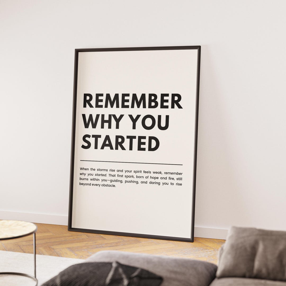 Printable Wall Art Motivational Quote Poster Inspirational Office Home ...