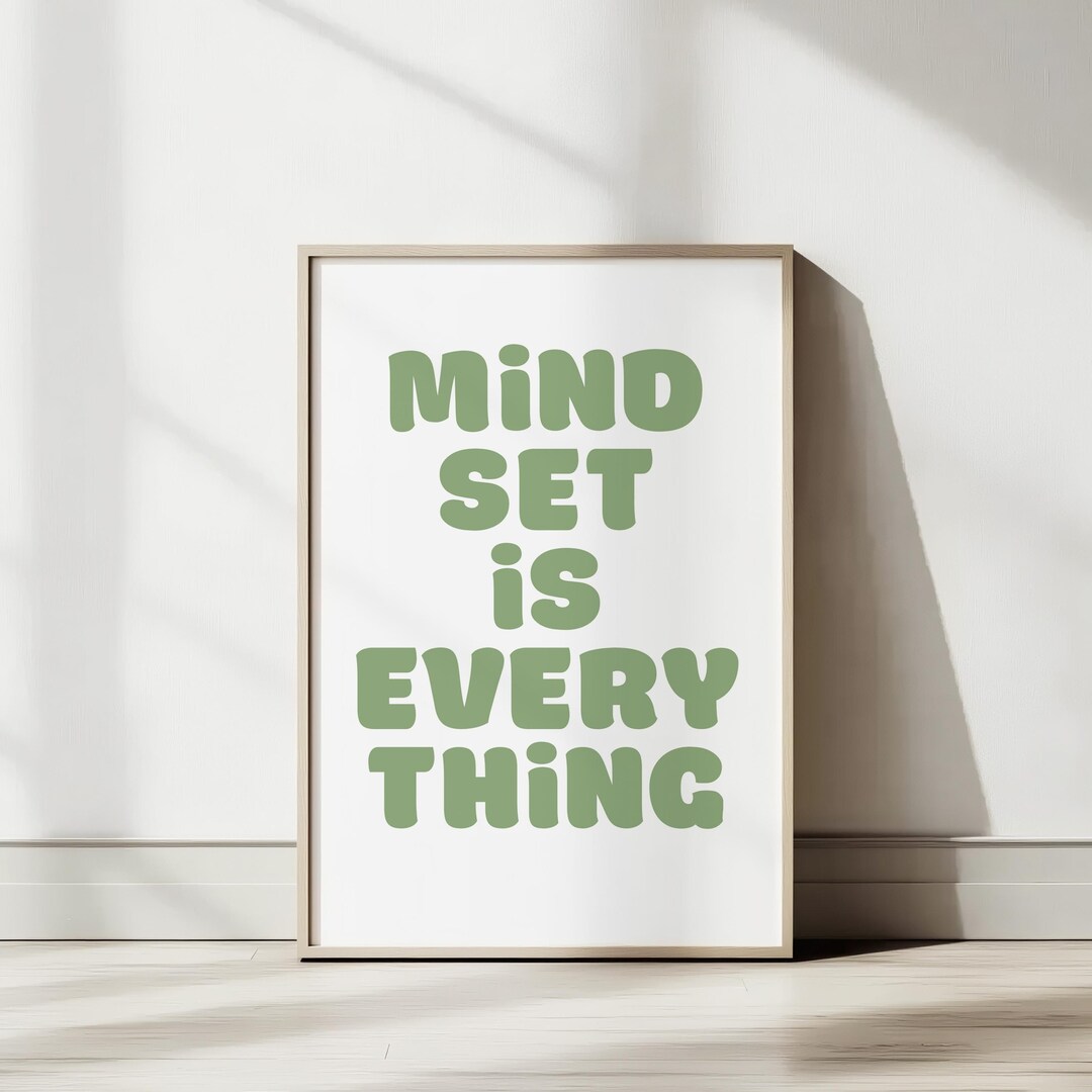 Sage Green Wall Art Motivational Poster Inspirational Quote Print ...