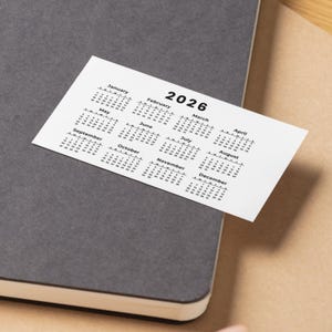 Landscape Calendar 2026 Printable One Page Full Year US Letter A4 A3 A5 ...