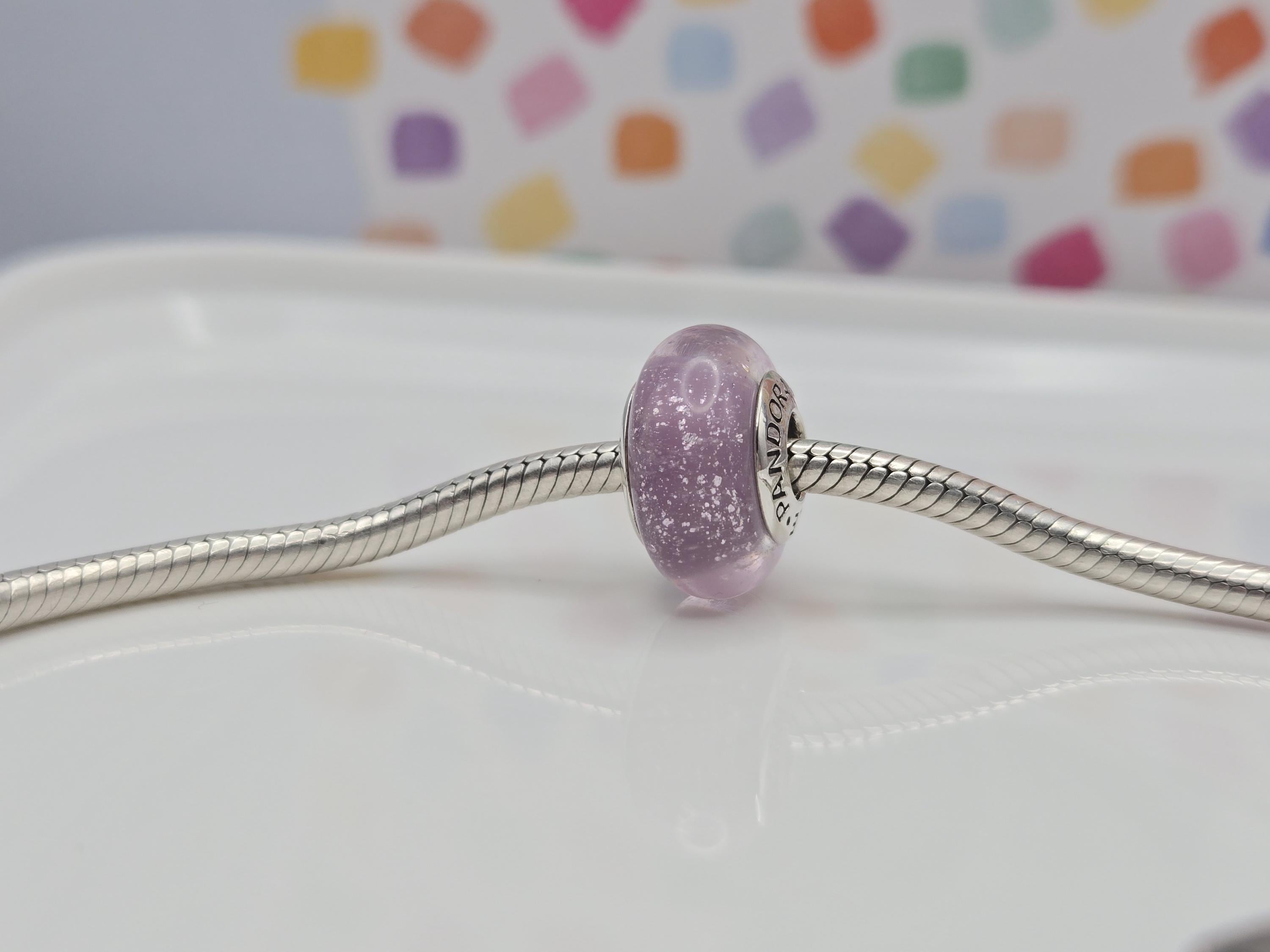 New Pandora Rapunzel Disney Signature Murano Glass Charm for Pandora ...