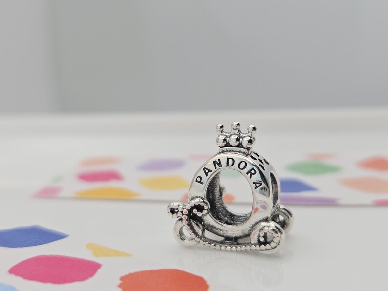 New Authentic Pandora Carriage Crown O Charm Fit Bracelet Necklace ...
