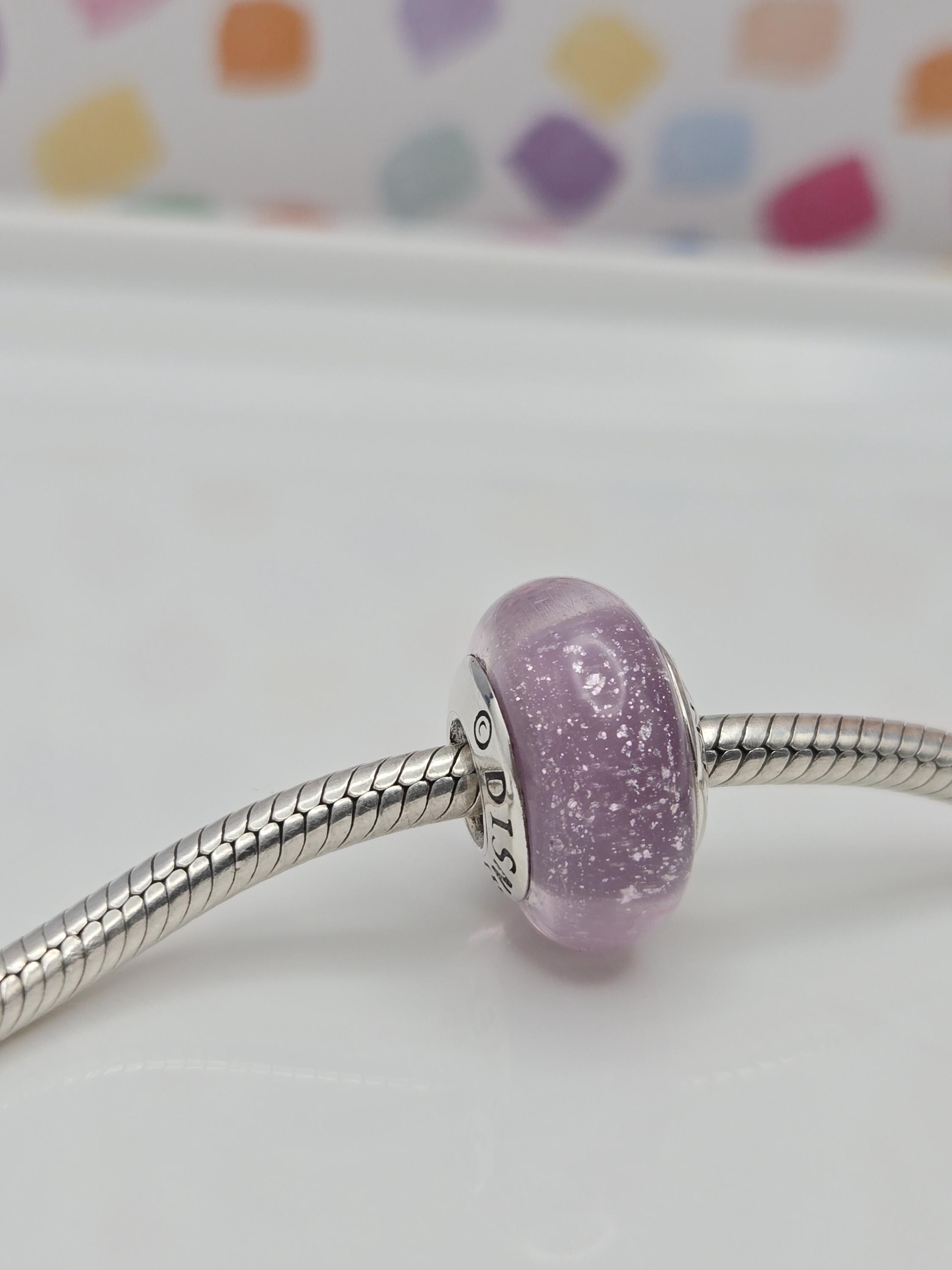 New Pandora Rapunzel Disney Signature Murano Glass Charm for Pandora ...