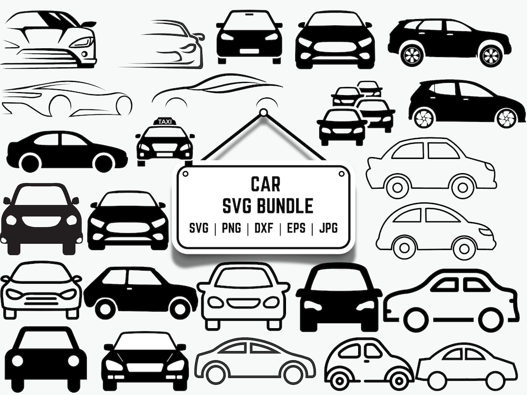 Auto SVG Bundle: Retro, Sport, Oldtimer Cut Files (Digitaler Download ...