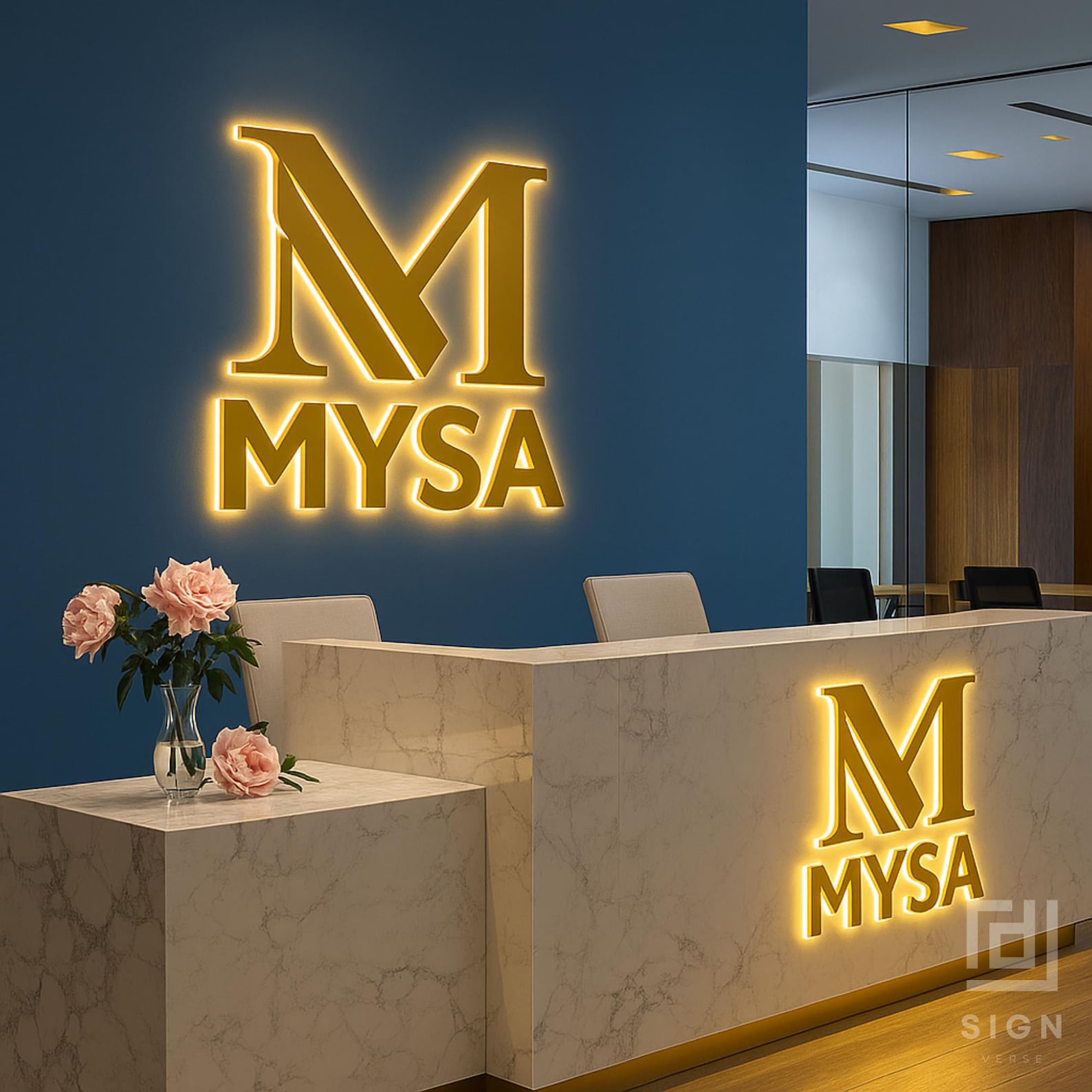 Custom Medical Clinic Backlit Sign | LED Metal Wall Logo for Dental ...