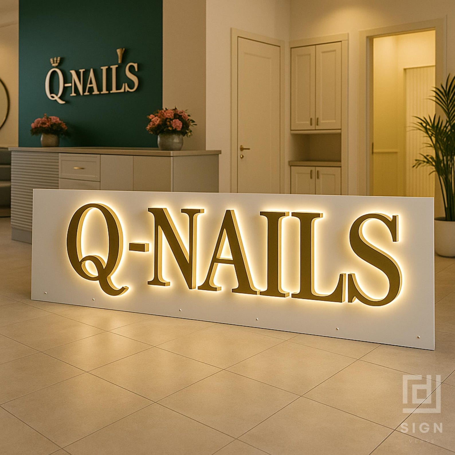 Custom Medical Clinic Backlit Sign | LED Metal Wall Logo for Dental ...
