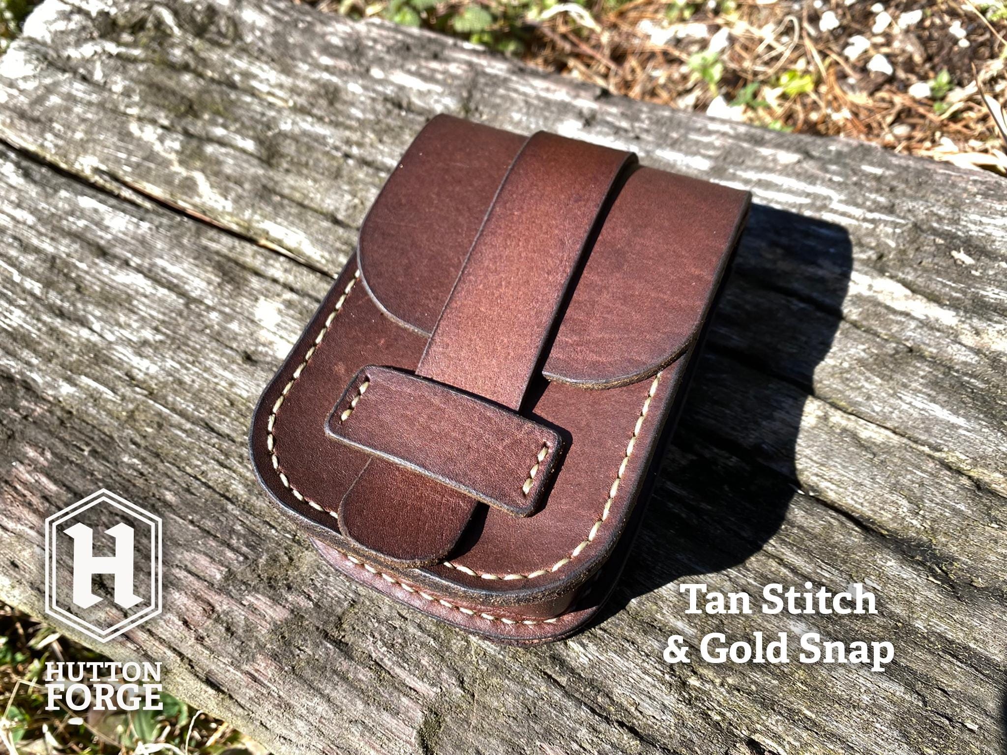 Handmade Leather Pouch With Belt Loop – Hand Stitched - Etsy