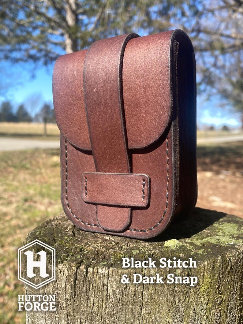 Handmade Leather Pouch With Belt Loop – Hand Stitched - Etsy
