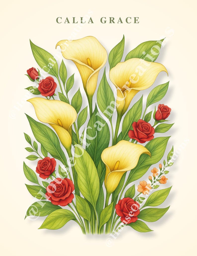 Flower Garden Coloring Book: 25 Printable Floral Designs (PDF Download ...