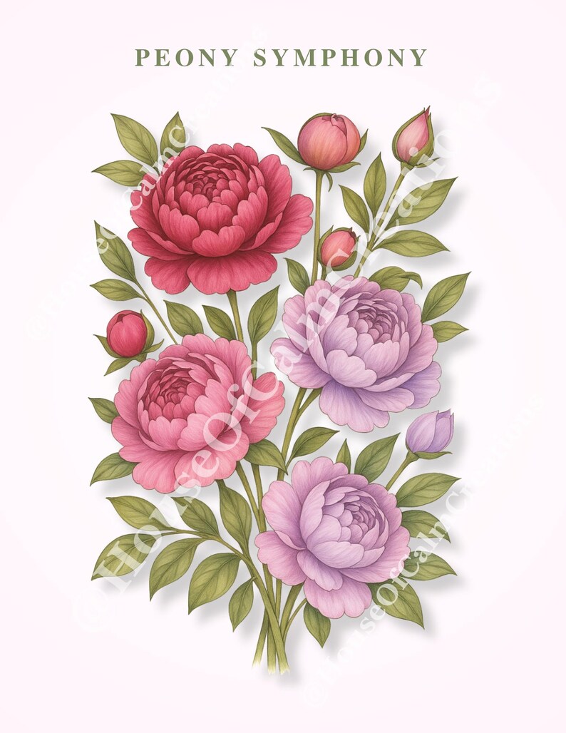 Flower Garden Coloring Book: 25 Printable Floral Designs (PDF Download ...