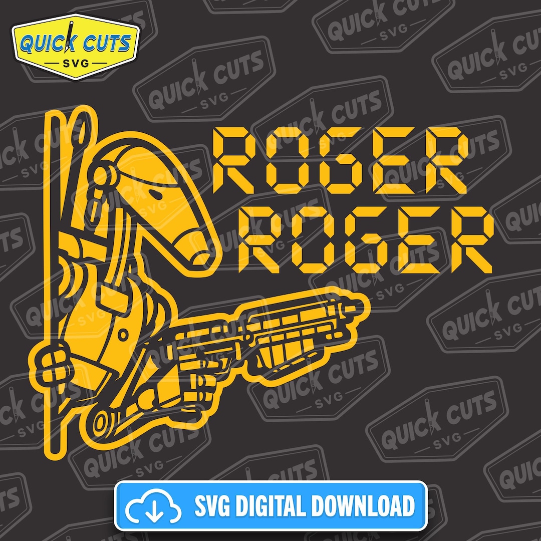Star Wars SVG – "roger Roger" Droid Clipart for Cricut & Silhouette - Etsy