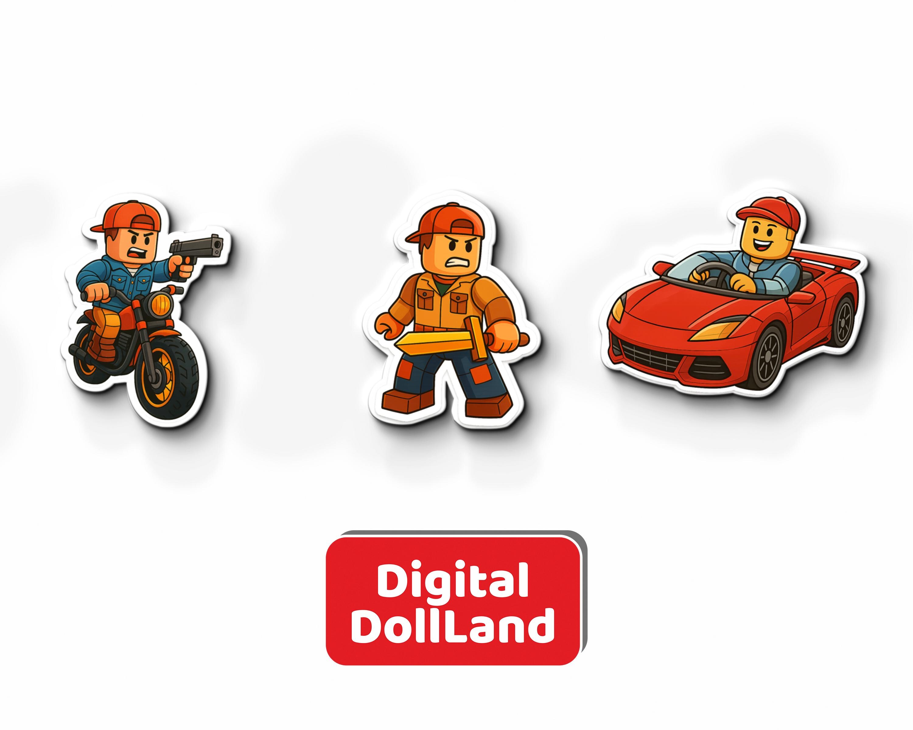 Zombie Apocalypse Sticker Pack • 24 Roblox-inspired Cut-outs ...