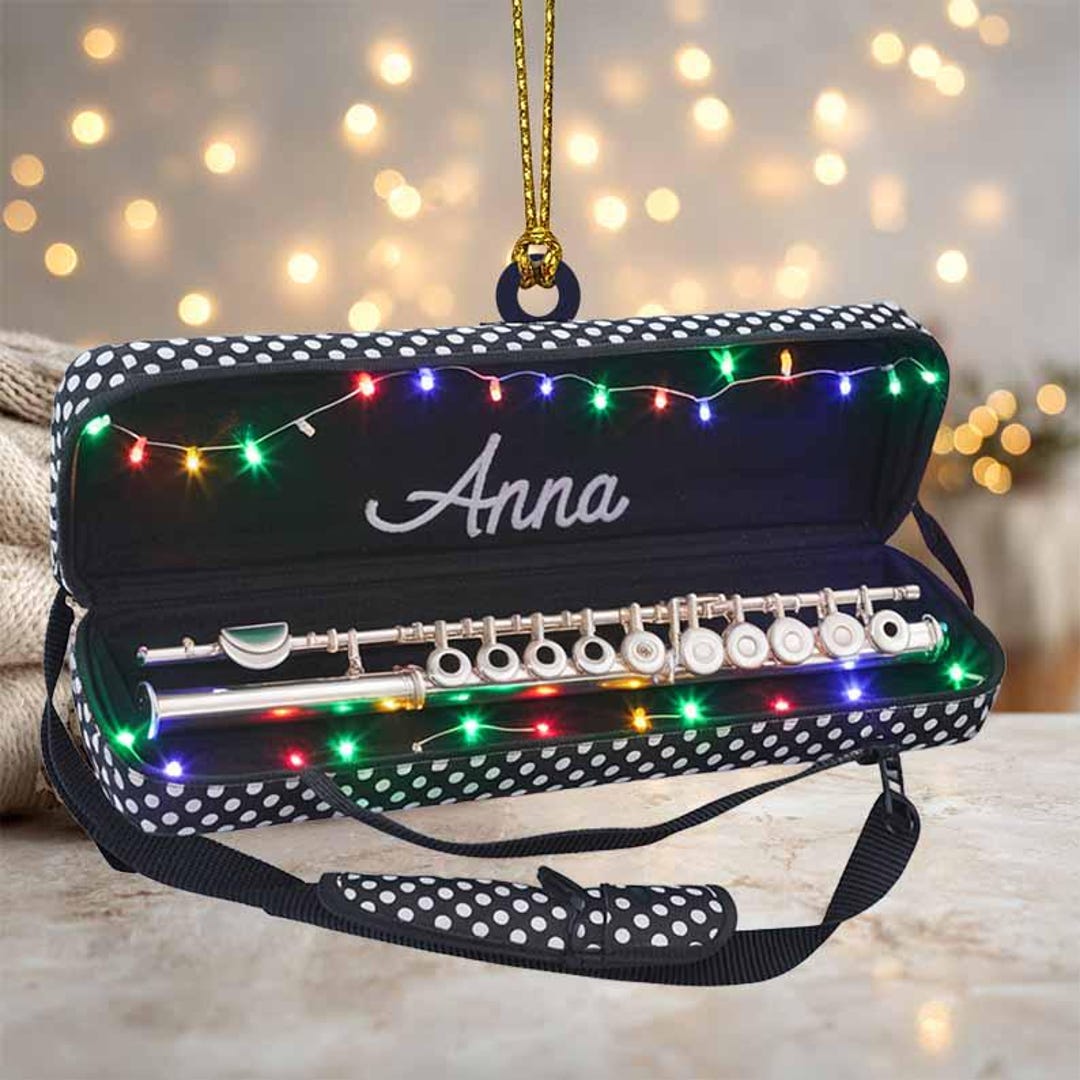 Personalized Flute Ornament With Custom Name – Christmas Gift for ...