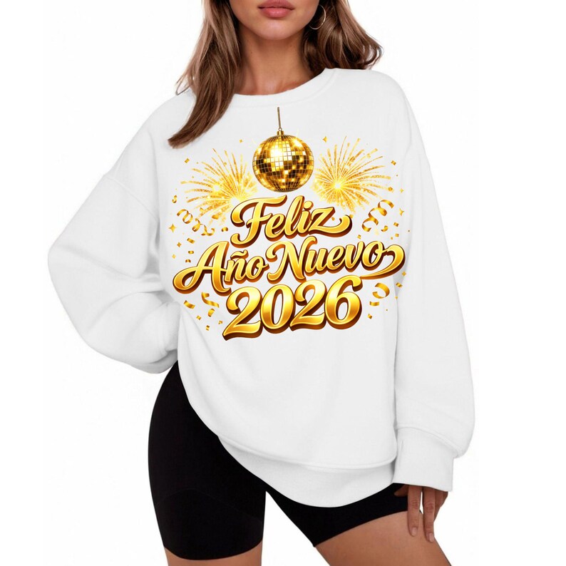 Feliz Año Nuevo 2026 PNG Nouvel An espagnol Fête rétro Célébration ...