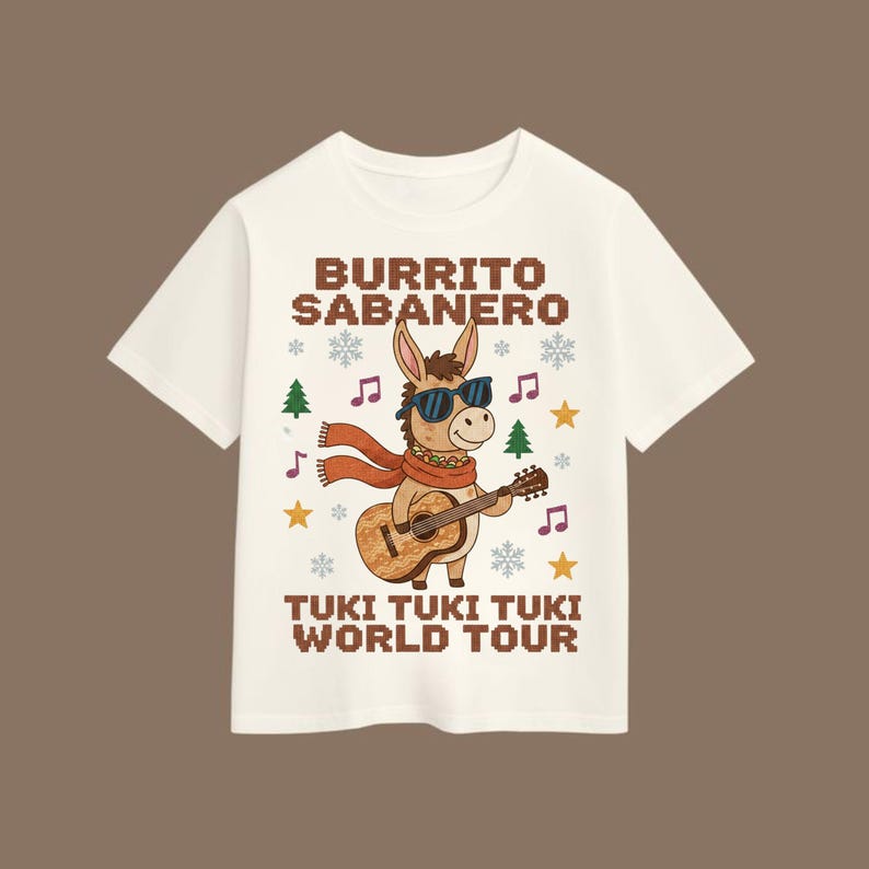 Burrito Sabanero Navidad PNG Latino Christmas Donkey Art - Etsy