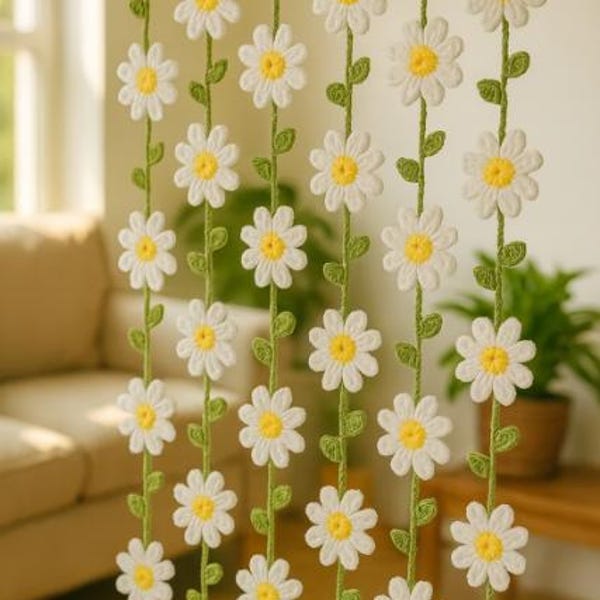 Daisy Curtain - Etsy