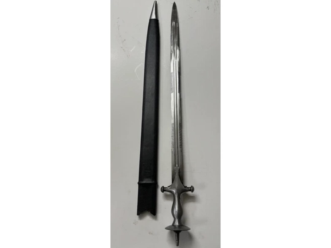 Straight Sword Tulwar Talwar Damascus Wootz Broad Blade Dagger Khanjar ...