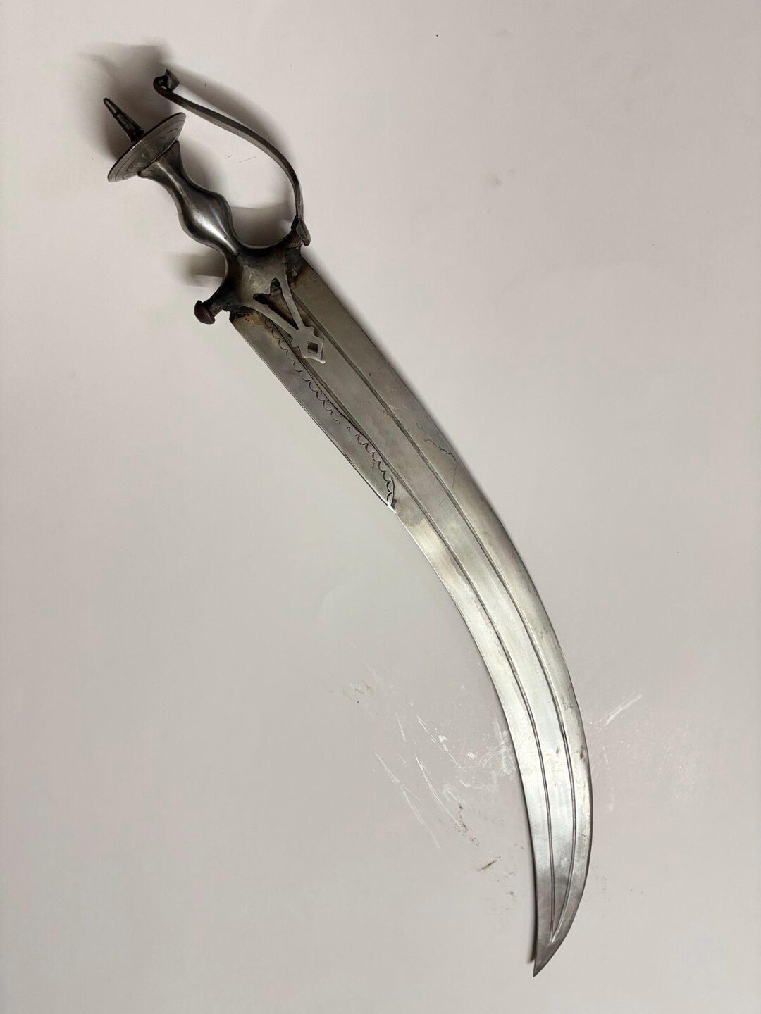 Dagger Damascus Khanjar Tegha Sword Wootz Talwar Tulwar Broad Blade ...