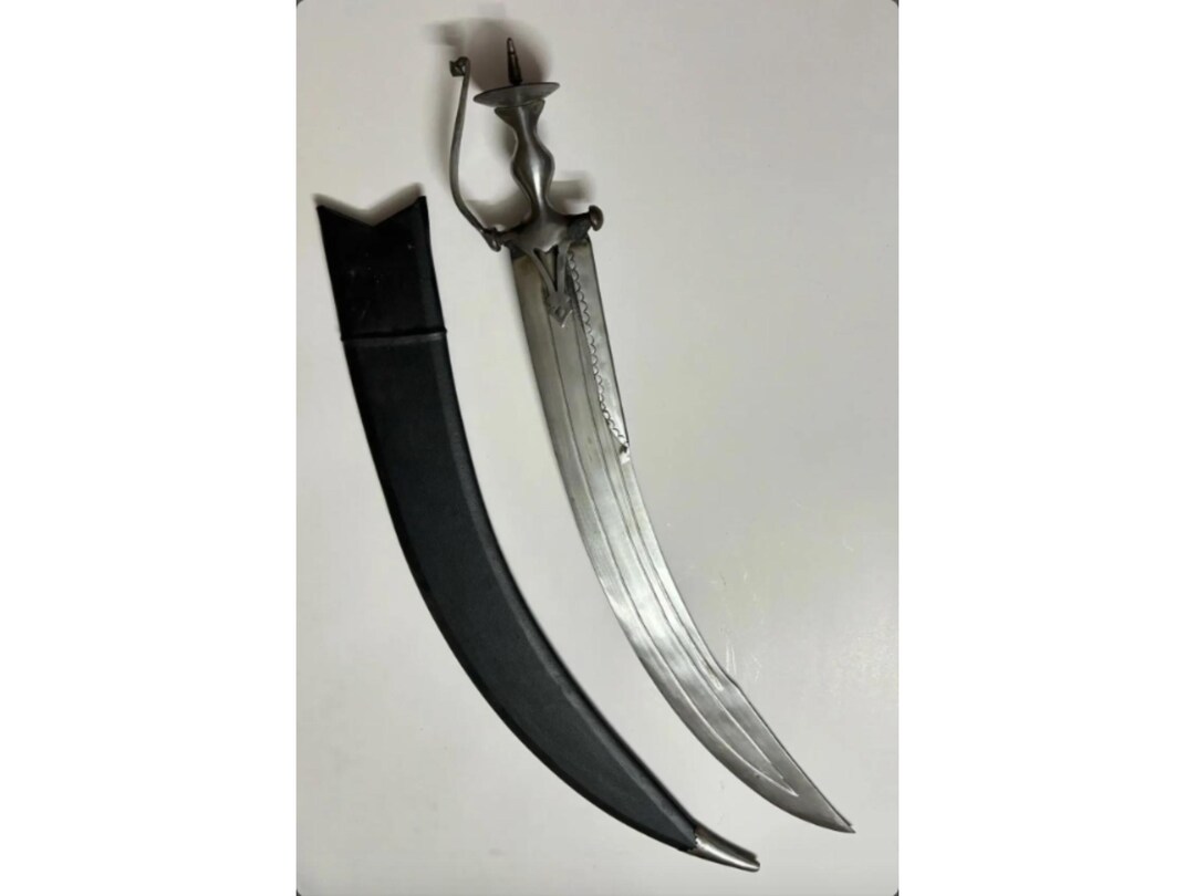 Sword Tulwar Talwar Tegha Broad Blade Damascus Wootz Dagger Khanjar ...