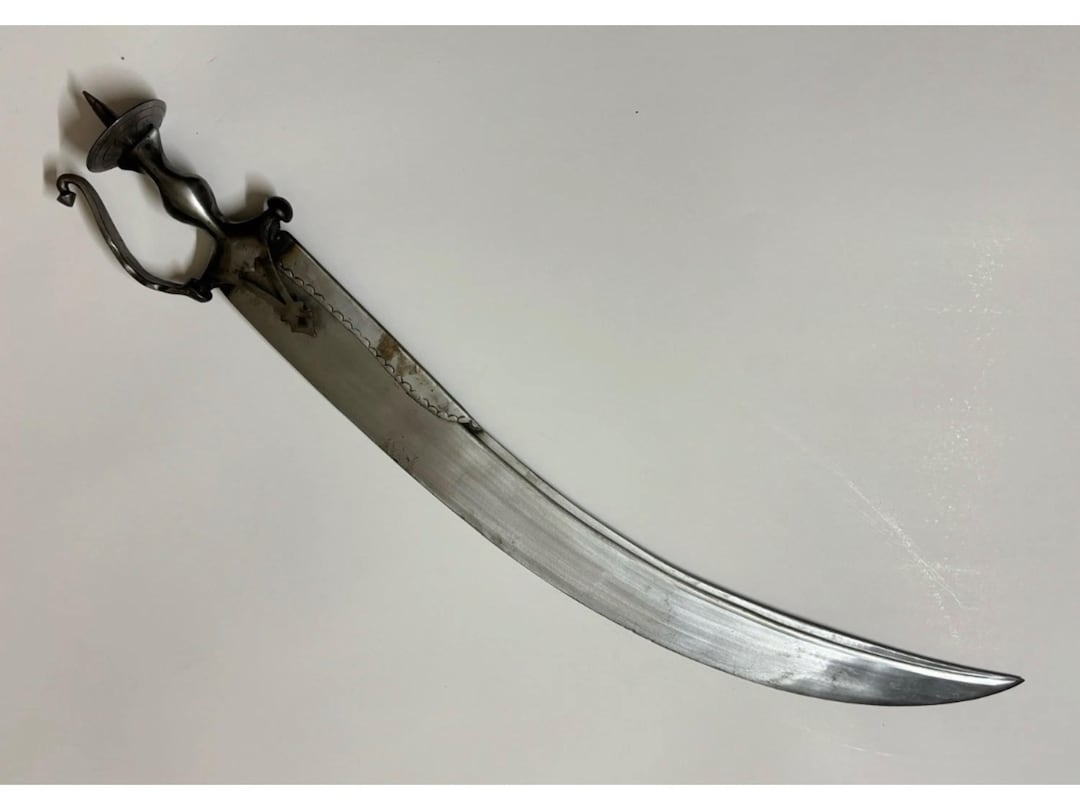 Tegha Tulwar Talwar Sword Broad Blade Damascus Wootz Handcrafted With ...