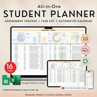 Printable School Planner, Student Organizer, Class Planners and ...