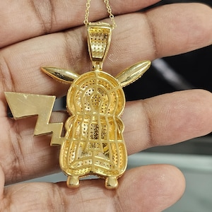 Round Moissanite Diamond CARTOON PENDANT Duck Charm Pendant Custom Made ...