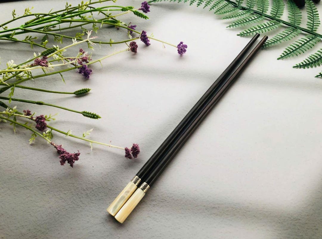 Wooden Chopsticks With Seashell | Traditional Chopsticks | Handmade ...