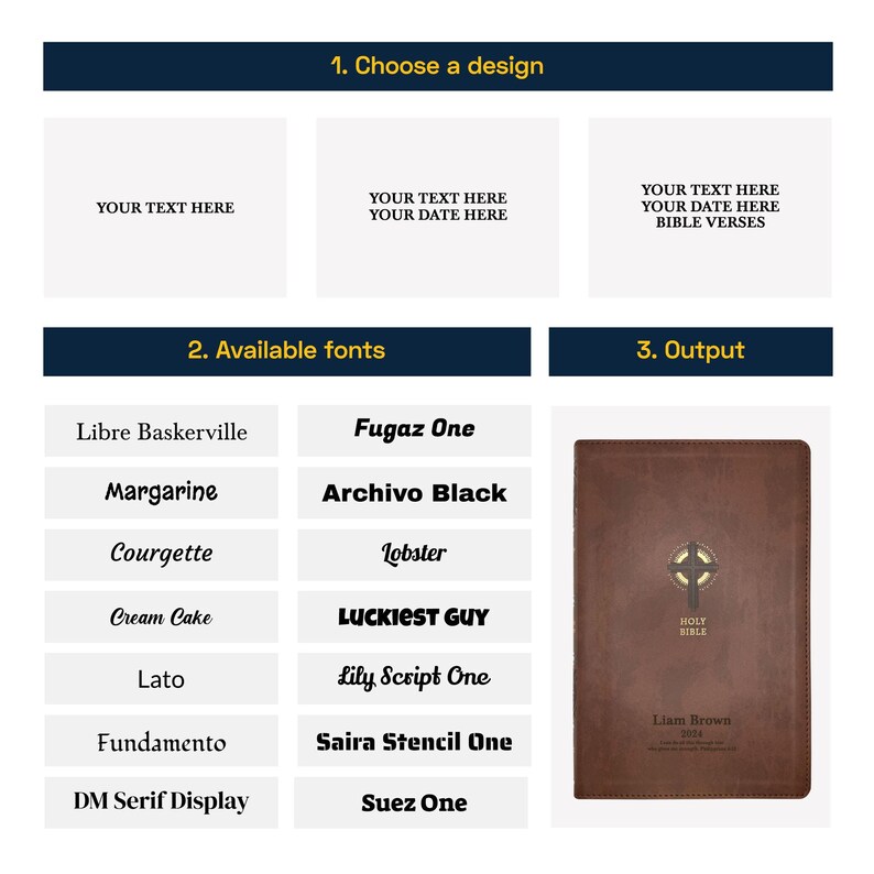 Personalized NRSV Sacraments of Initiation Edition Bible, Brown Faux ...