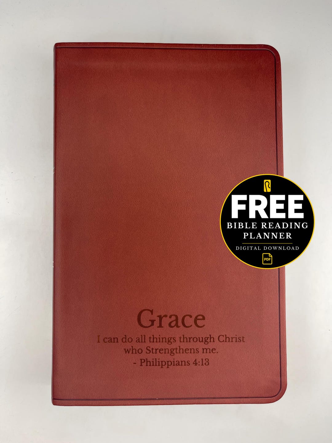 Personalized Maroon Brown Standard Size ESV Holy Bible, Custom Laser ...