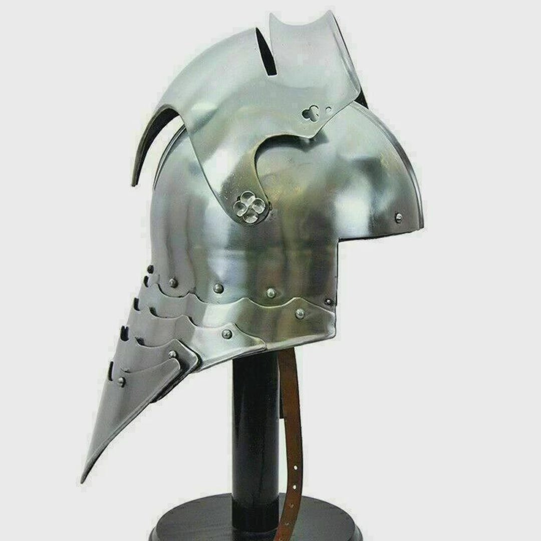 Medieval German Sallet Helmet Steel Knight Helmet European - Etsy