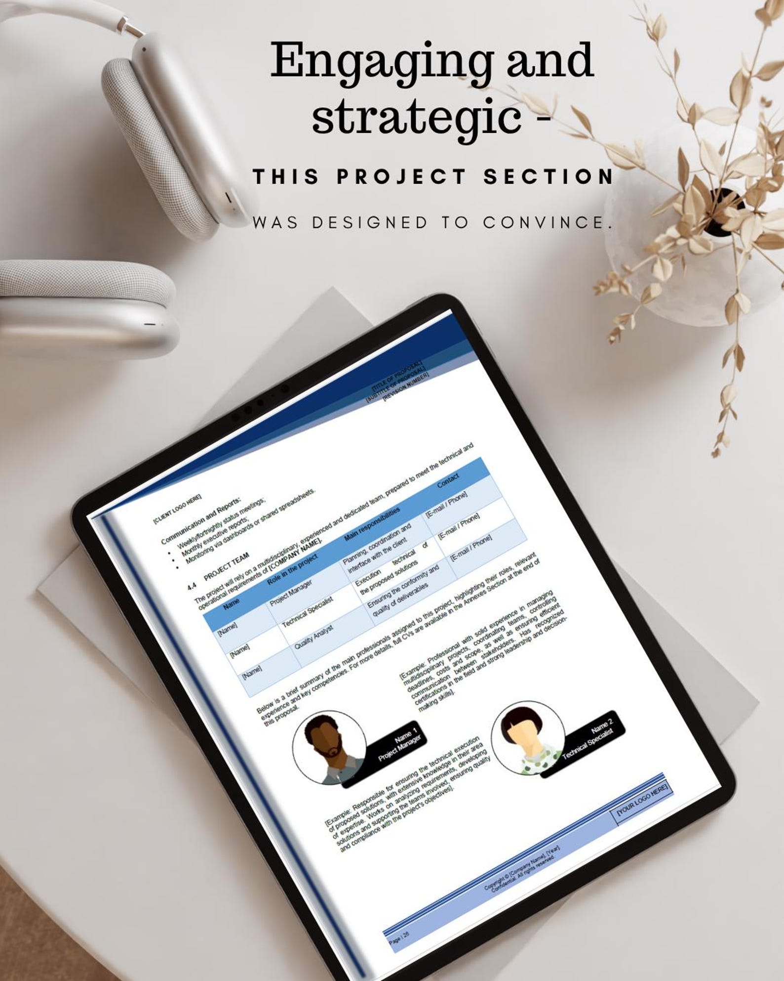 English Business Proposal Template | Editable Word RFP Document ...