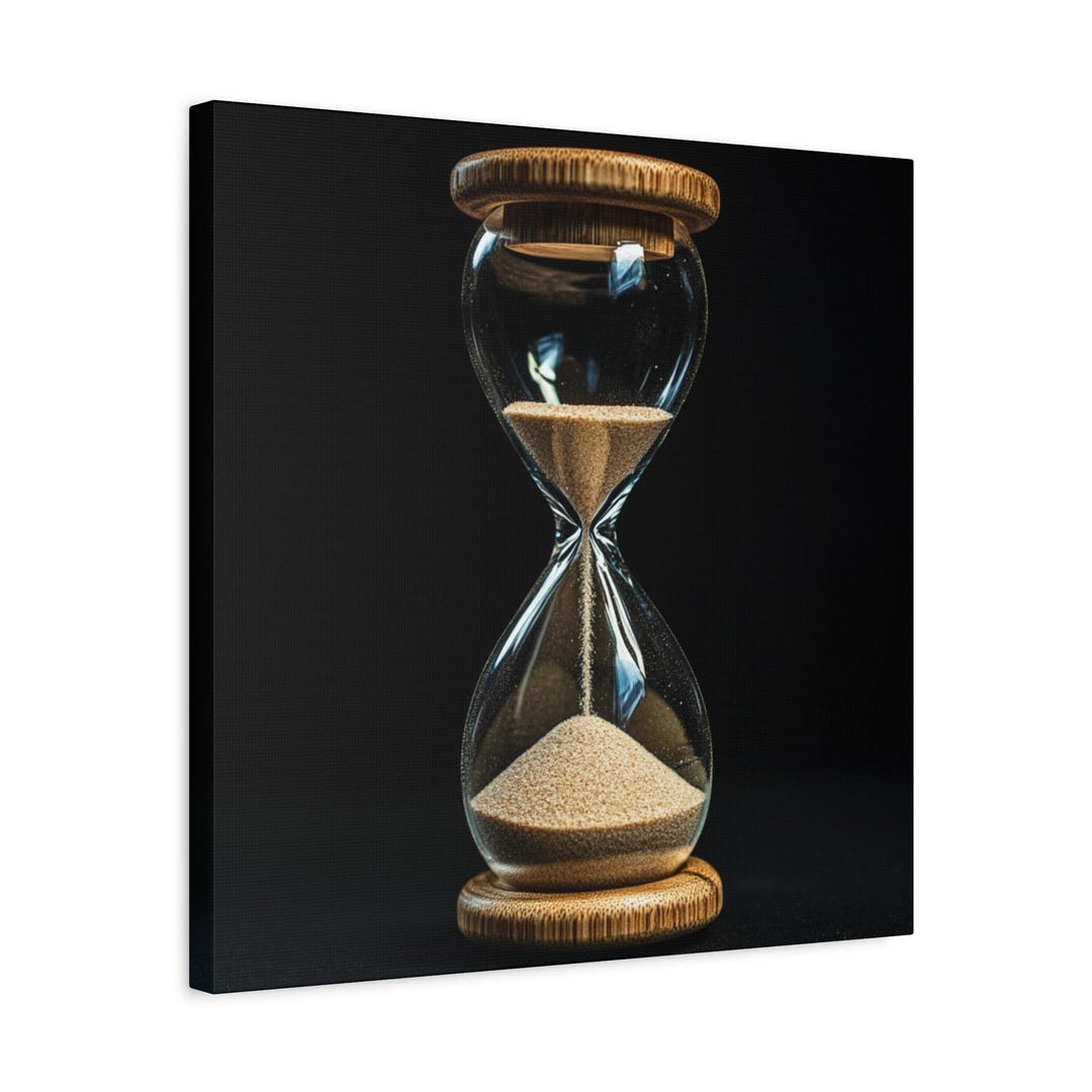 Canvas Print, Time Hourglass Wall Art, Home Decor, Office Decor, Modern ...