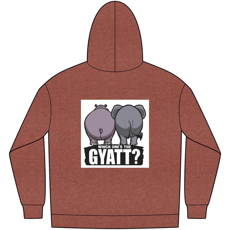 Which Ones the Gyatt Funny Meme Playful Animal-themed Fleece Hoodie for ...