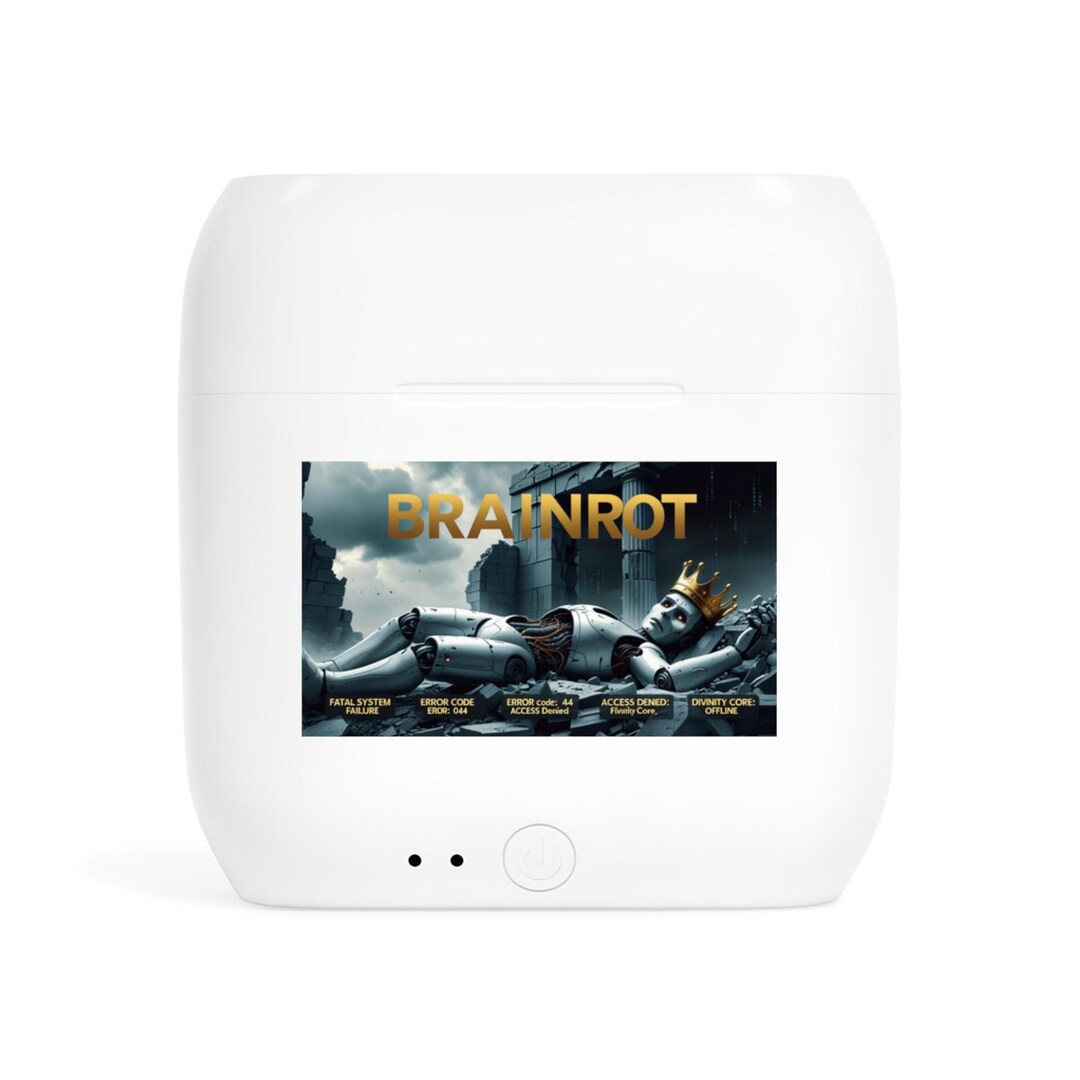 Cool Wireless Earbuds With BRAINROT Design, Trendy Bluetooth Earbuds ...