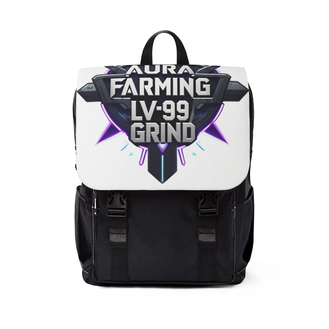 Gamer Backpack - Aura Farming LV-99 Grind, Casual Daypack, School Bag ...