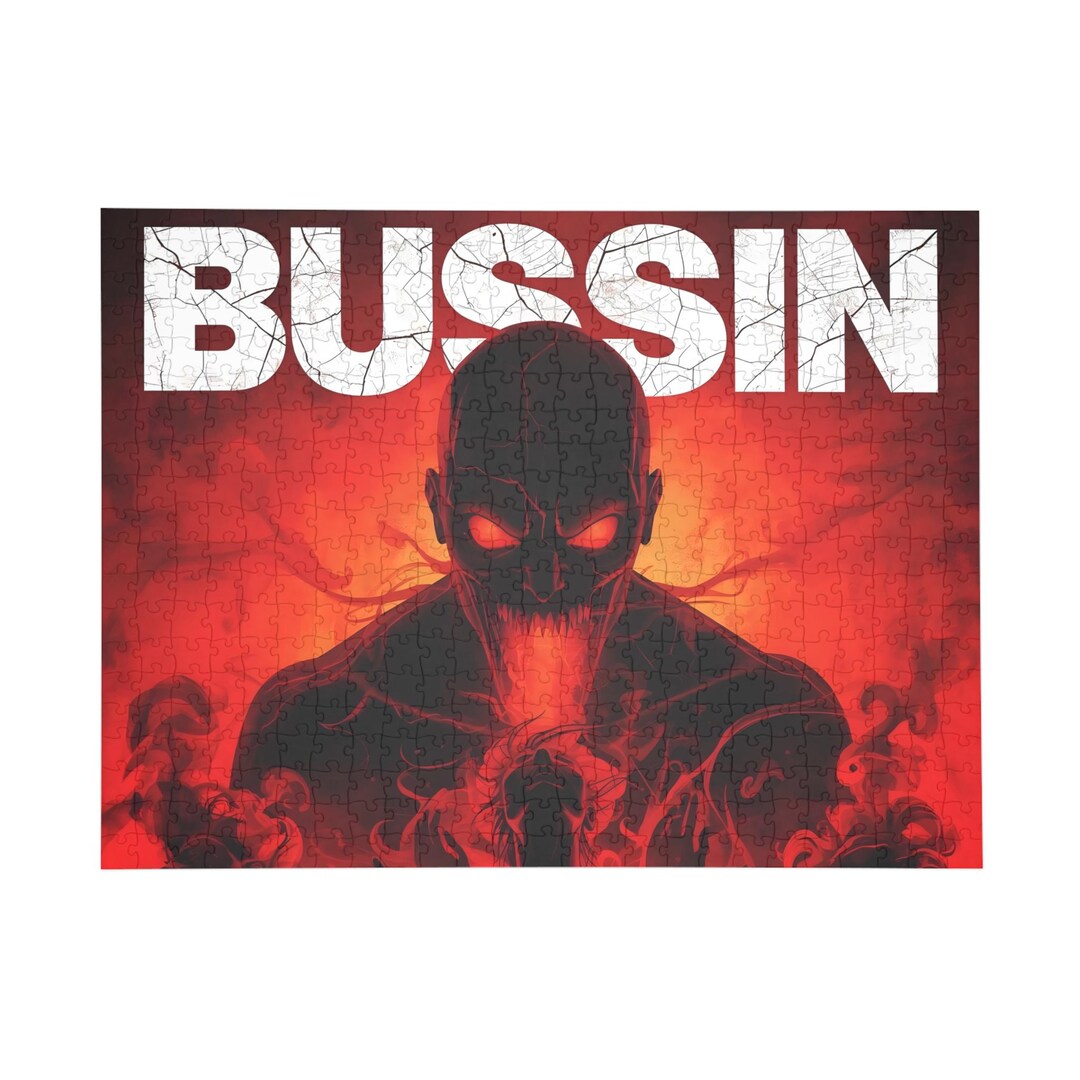 Puzzle With Bold 'bussin' Design - Perfect for Gaming Fans, Unique Gift ...