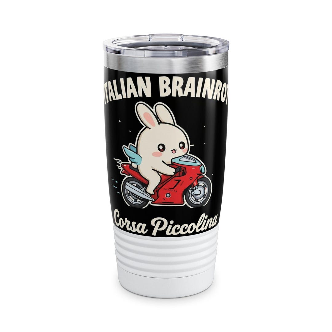 Italian Brainrot Corsa Piccolina Rabbit Tumbler, Cute Bunny, 20oz ...