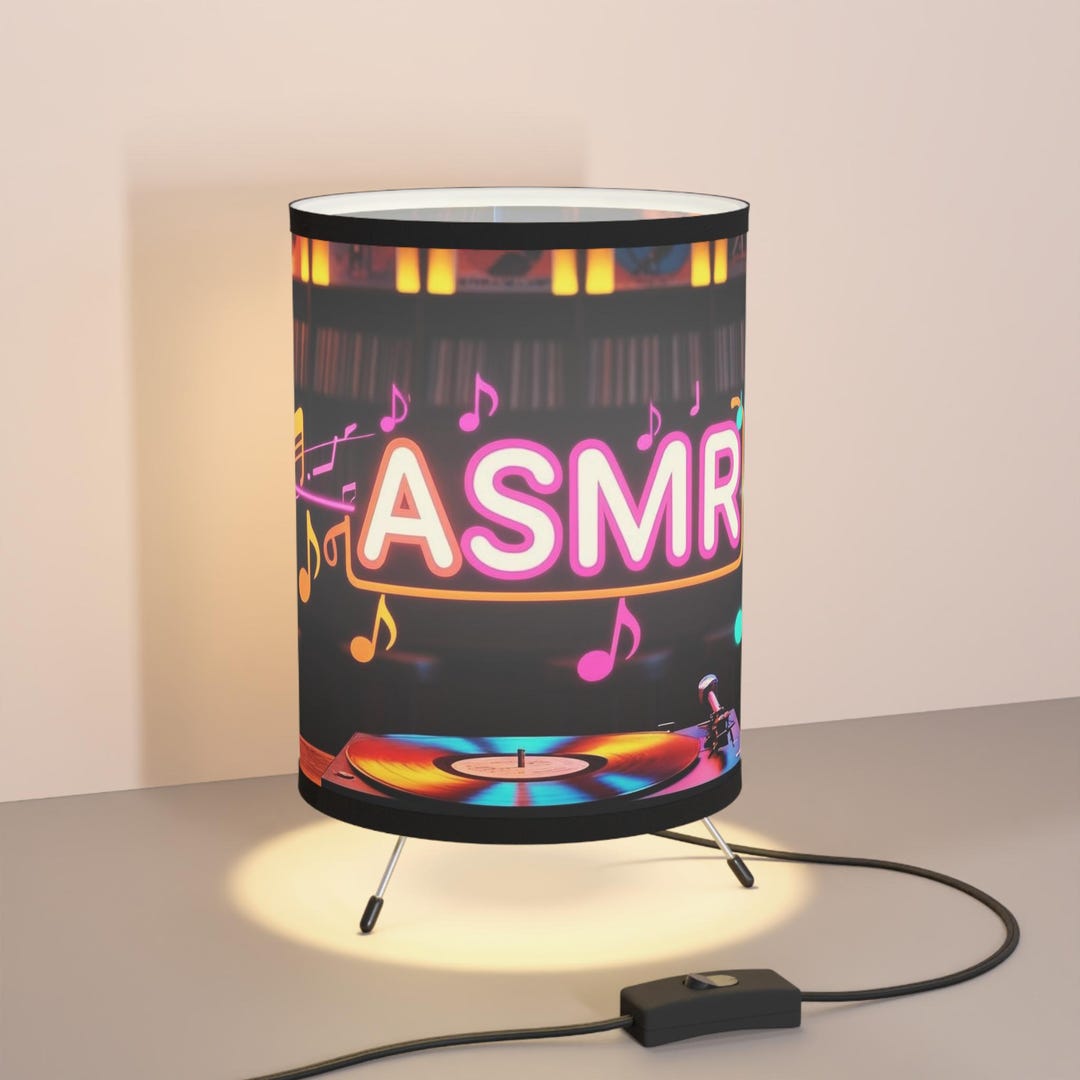 Tripod Lamp With ASMR Design - Unique Home Decor, Mood Lighting, Gift ...