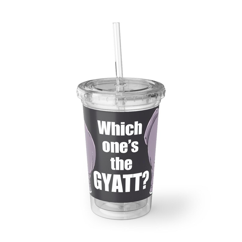 Which Ones the Gyatt Funny Meme Suave Acrylic Cup With Fun Emoji Design ...